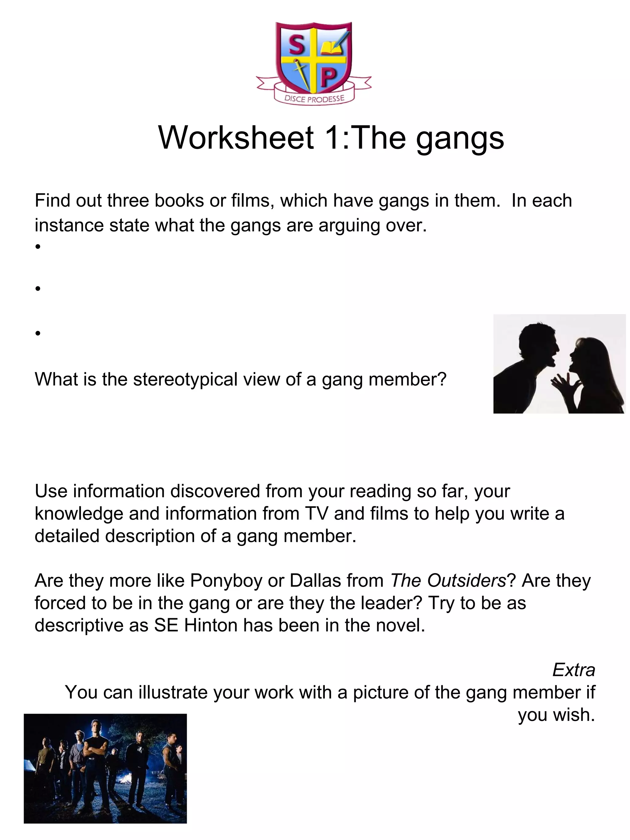 The Outsiders Home Learning | PPT