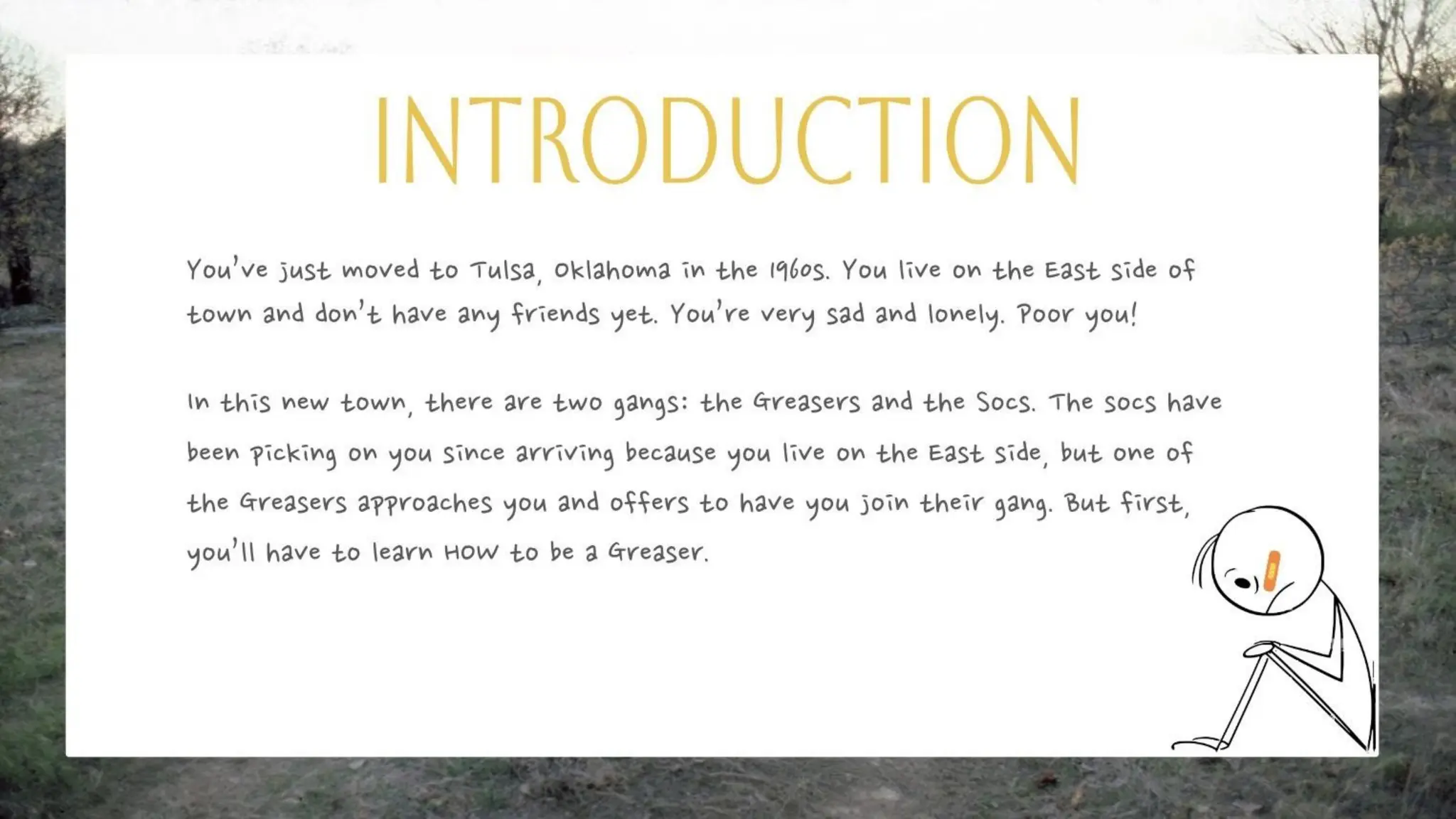 Downloadable The Outsiders Pre-reading Activity.pptx