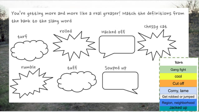 Downloadable The Outsiders Pre-reading Activity.pptx