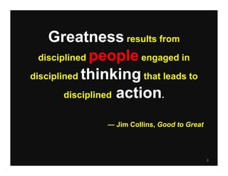 The Outstanding Organization: The Power of Discipline | PDF