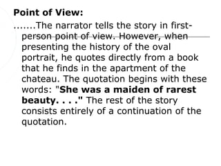 The oval portrait | PPT