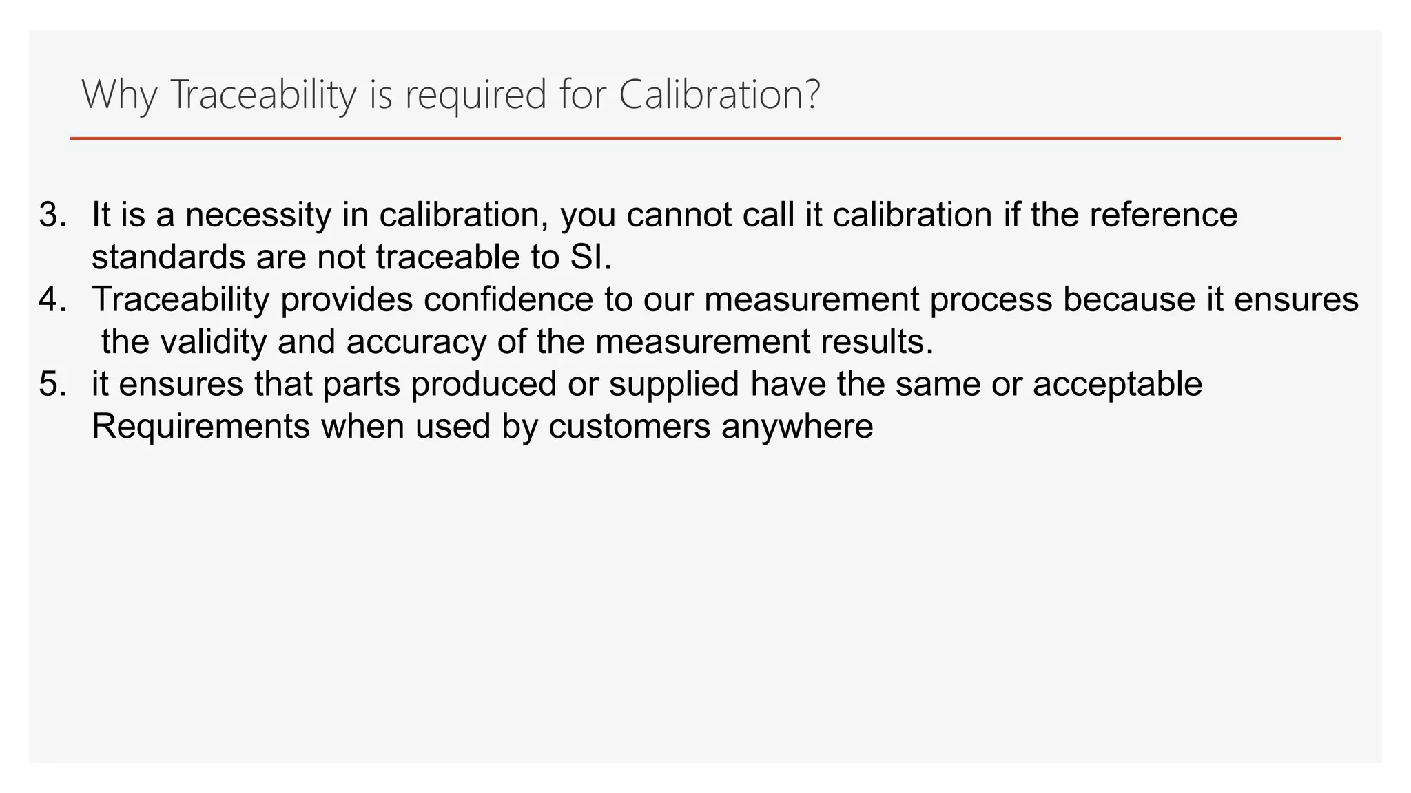 The overall meaning of metrological traceability (Calibration ...