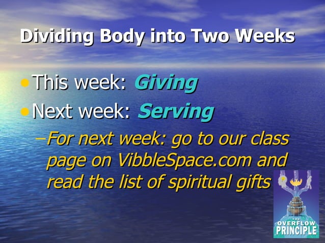 The Overflow Class Week 6 | PPT