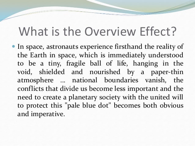 The Overview Effect: Sense & Sustainability interview Frank White
