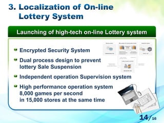 The overview of korea lottery | PPT