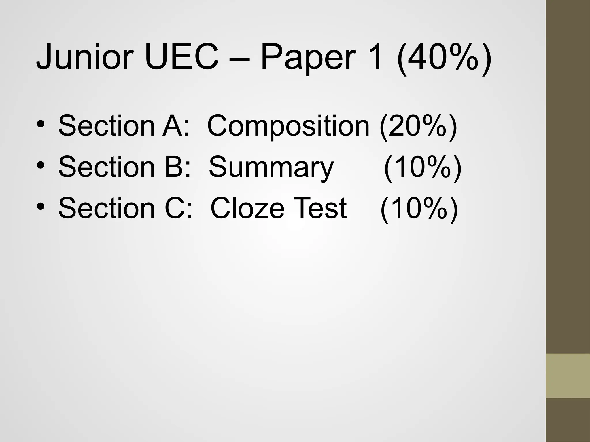 The Overview of the UEC Exam Preparation (1).pptx