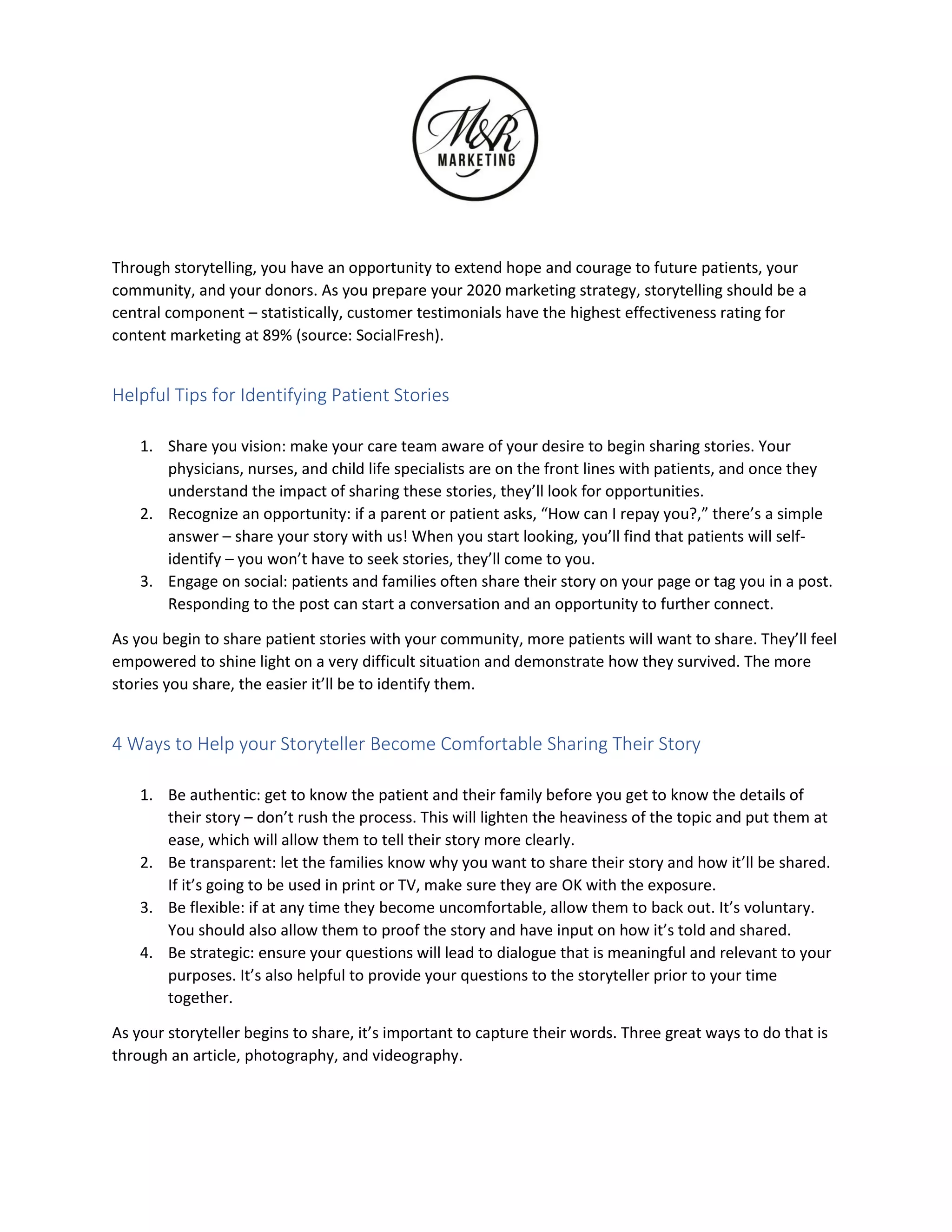 The Power of Story: How Sharing Patient Impact Stories Increase ...