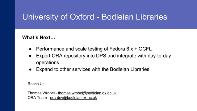 The Oxford Common File Layout | PPT