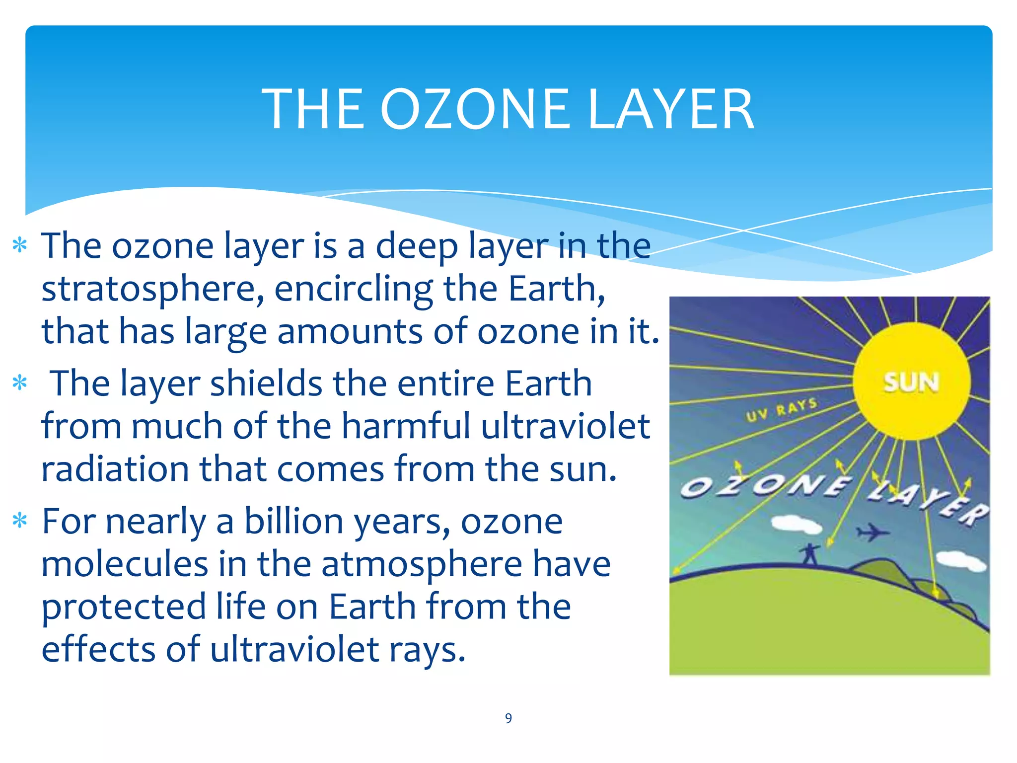 The ozone layer and its depletion | PPTX