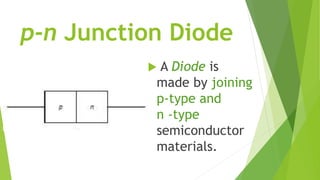 The p n Junction Diode (Basic Electronics) | PDF