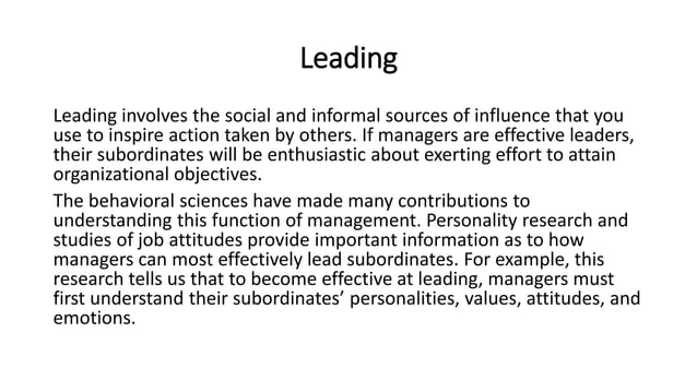 THE P-O-L-C FRAMEWORK OF MANAGEMENT.pptx | Business Administration ...