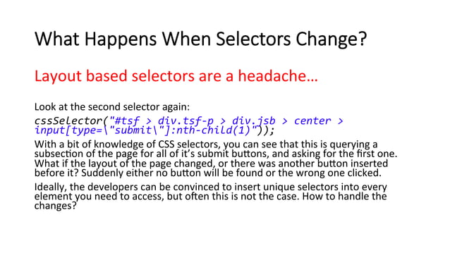 Selenium - The page object pattern | PPT