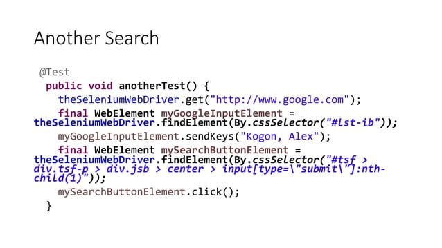 Selenium - The page object pattern | PPT