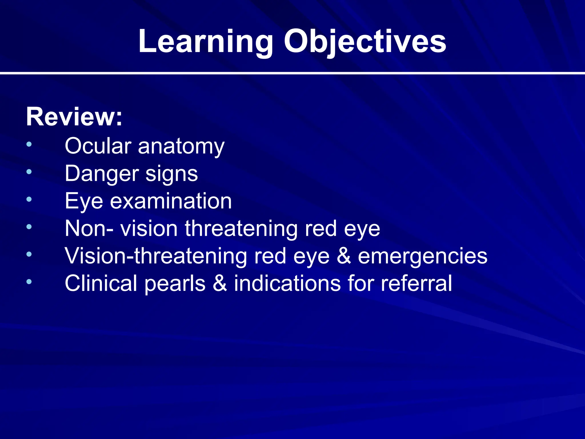 The Painful Red Eye and Ocular Emergencies.ppt