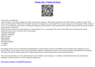 The Painting Essay | PDF