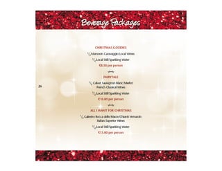 The Palace, Staff Party Menus 2010 | PDF