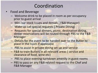 The palace butler services | PPTX