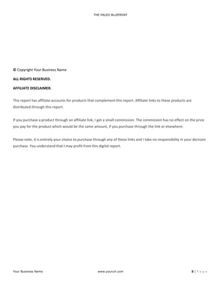 The paleo blueprint | PDF