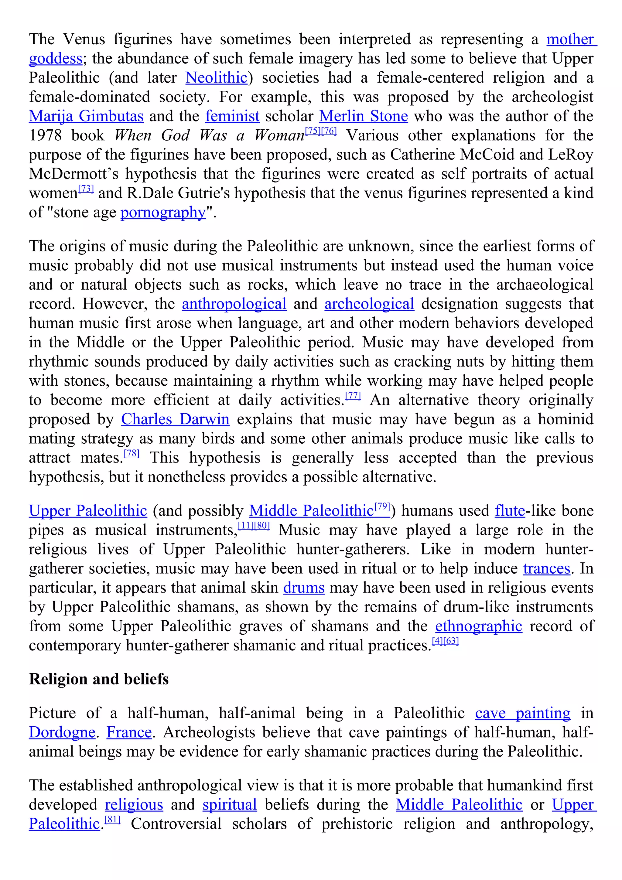 The Paleolithic Age | DOC