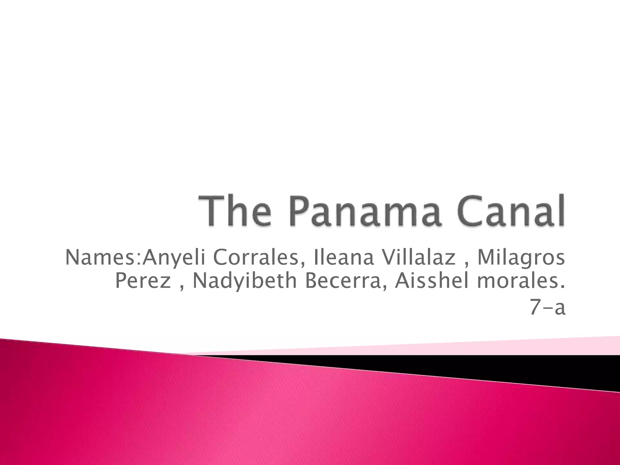 The panama canal. | PPT