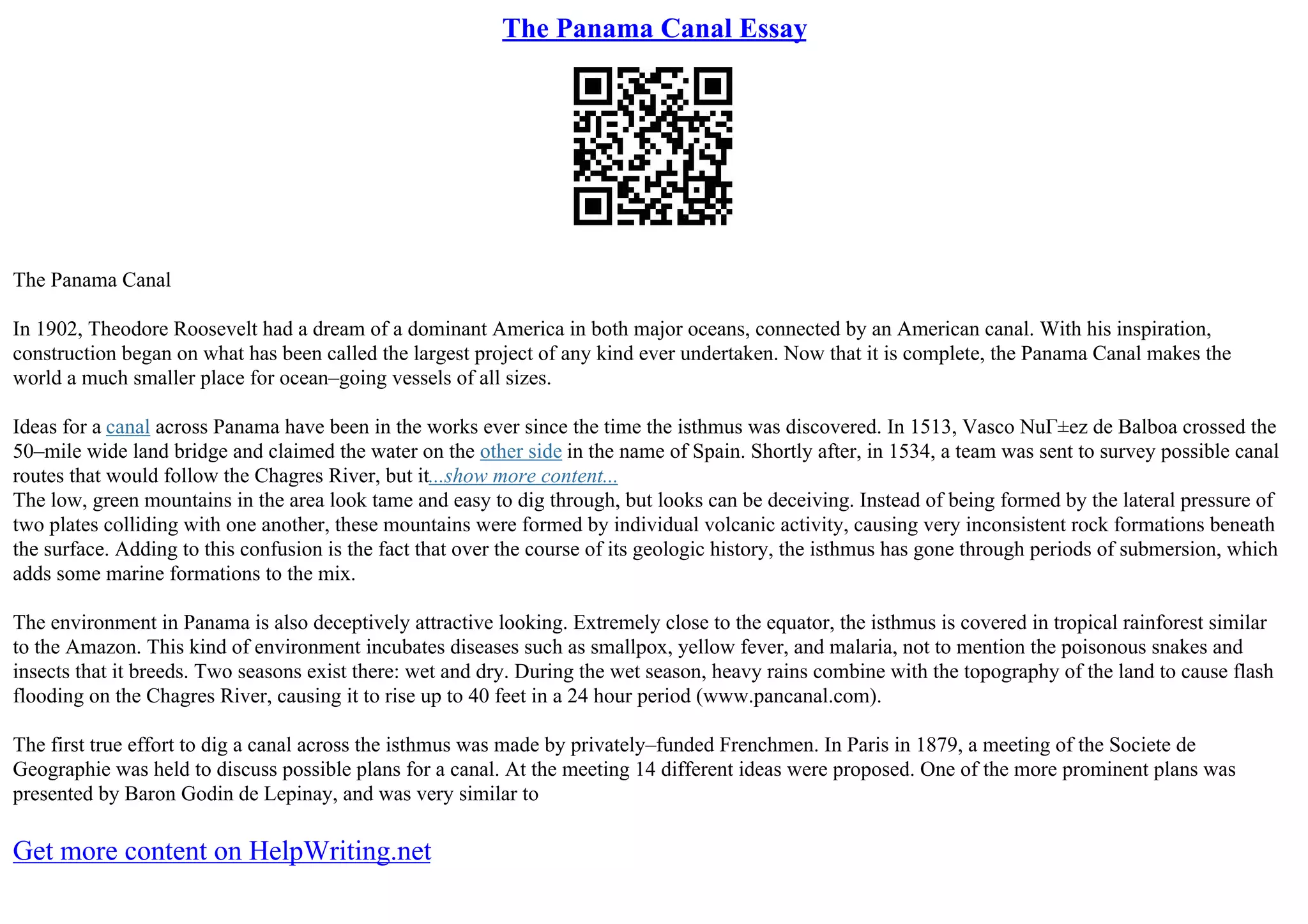 The Panama Canal | PDF