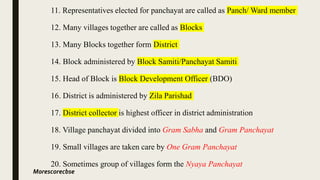 The panchayat raj | PPTX