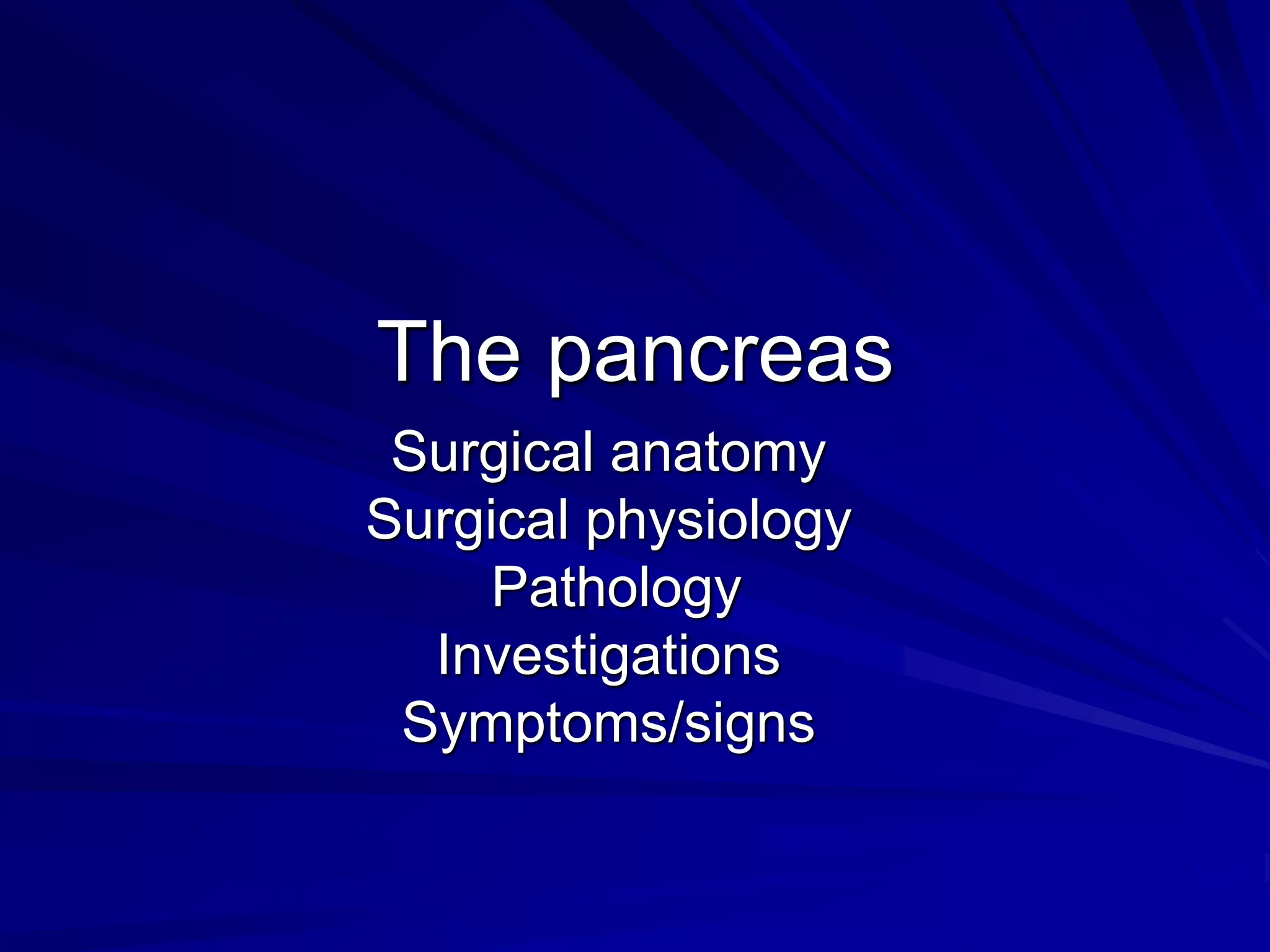The pancreas.ppt