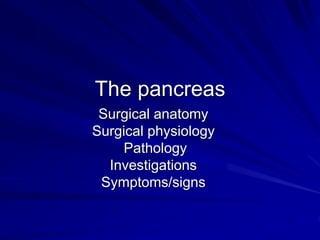 The pancreas.ppt