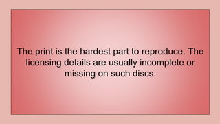 Pirated discs Vs Original Disc | PPT