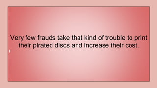 Pirated discs Vs Original Disc | PPT | Free Download