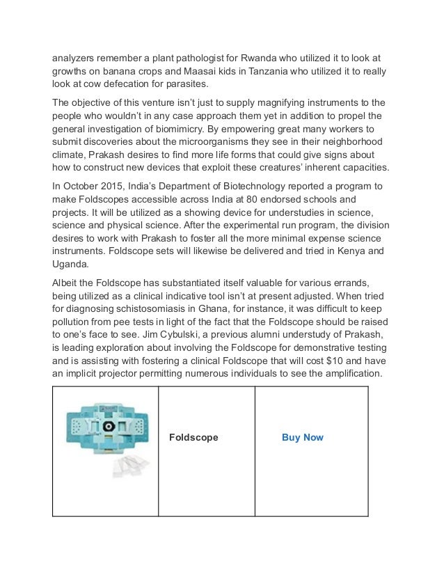 The Paper Microscope _ Foldscope. | PDF