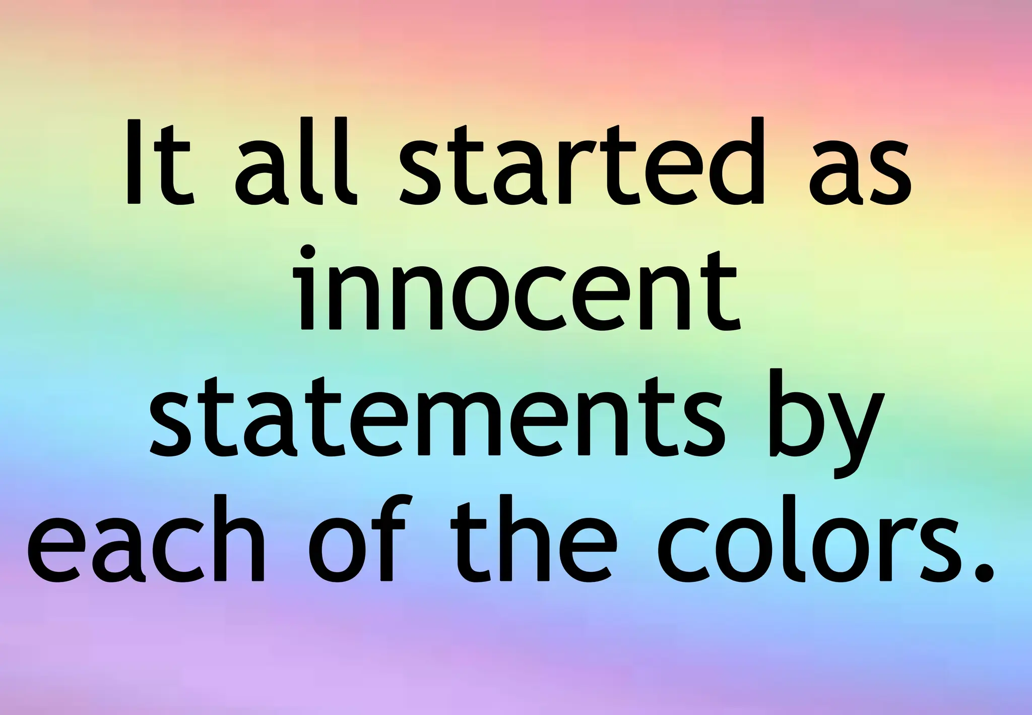 THE PARABLE OF RAINBOW COLORS. - grade 7 | PPTX