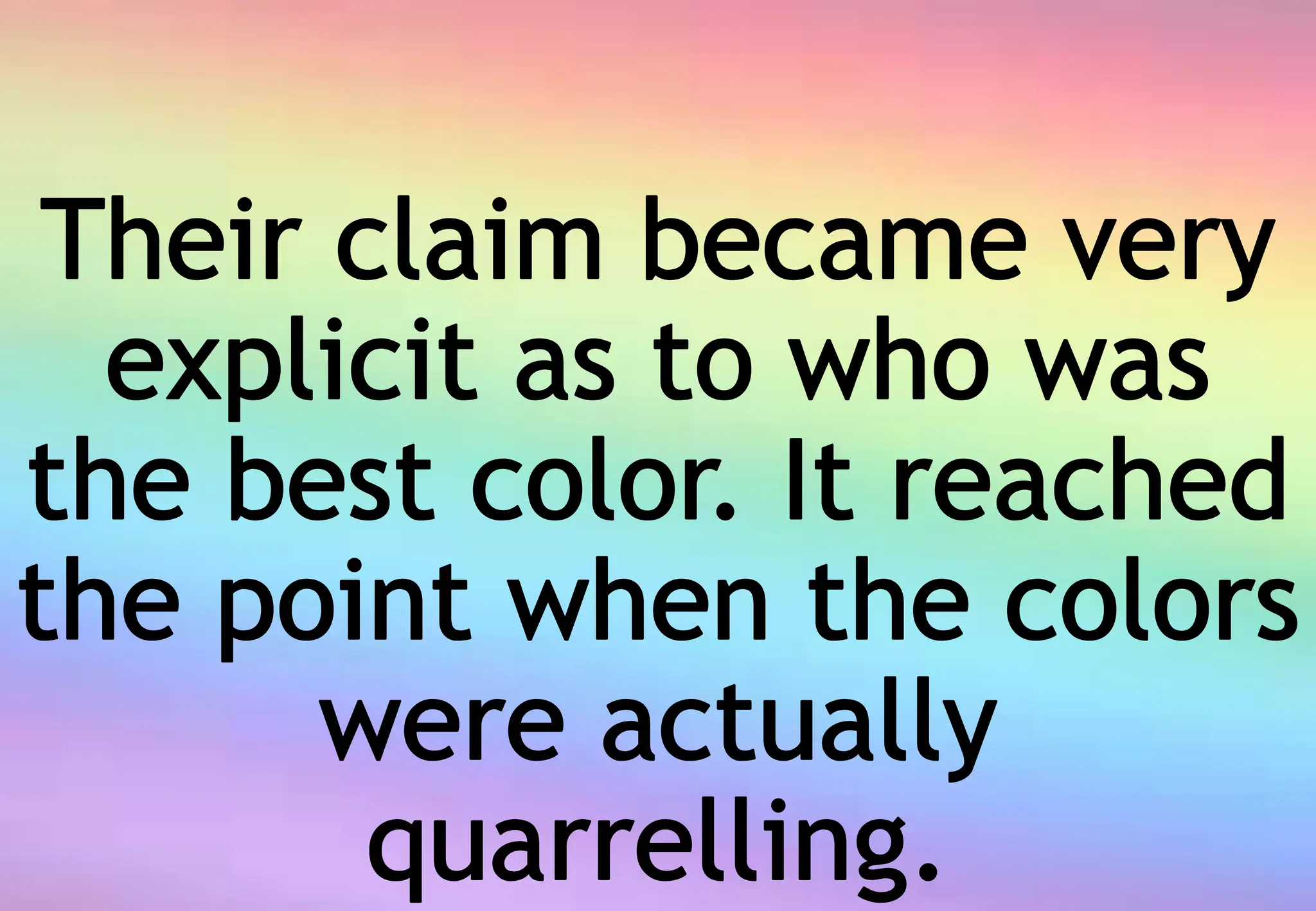 THE PARABLE OF RAINBOW COLORS. - grade 7 | PPTX