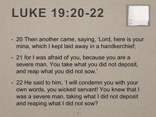 The Parable of Ten Minas | PPTX