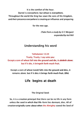 The Parable of the Darnel (YHWH) | DOCX