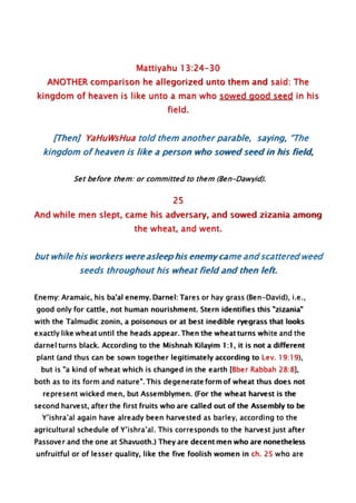 The Parable of the Darnel (YHWH) | DOCX