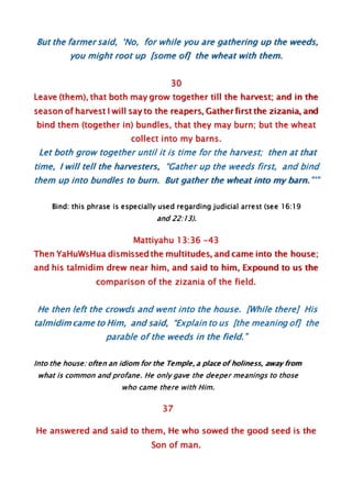 The Parable of the Darnel (YHWH) | DOCX