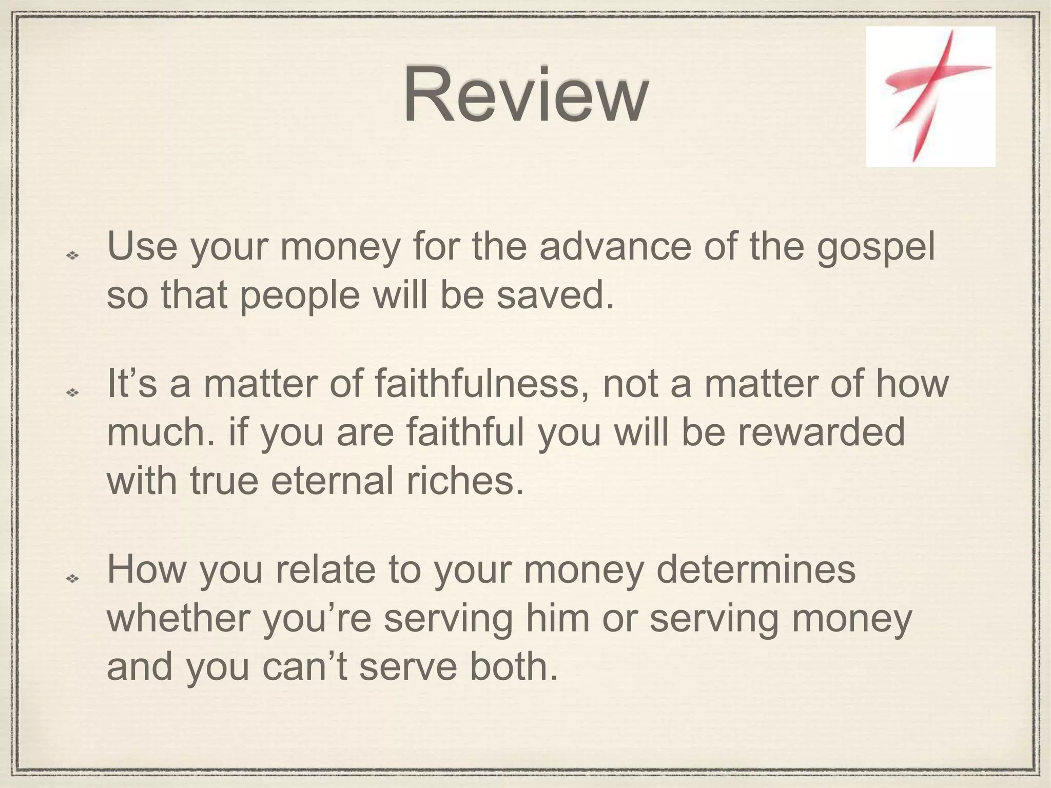 The Parable of the Dishonest Manager | PPTX
