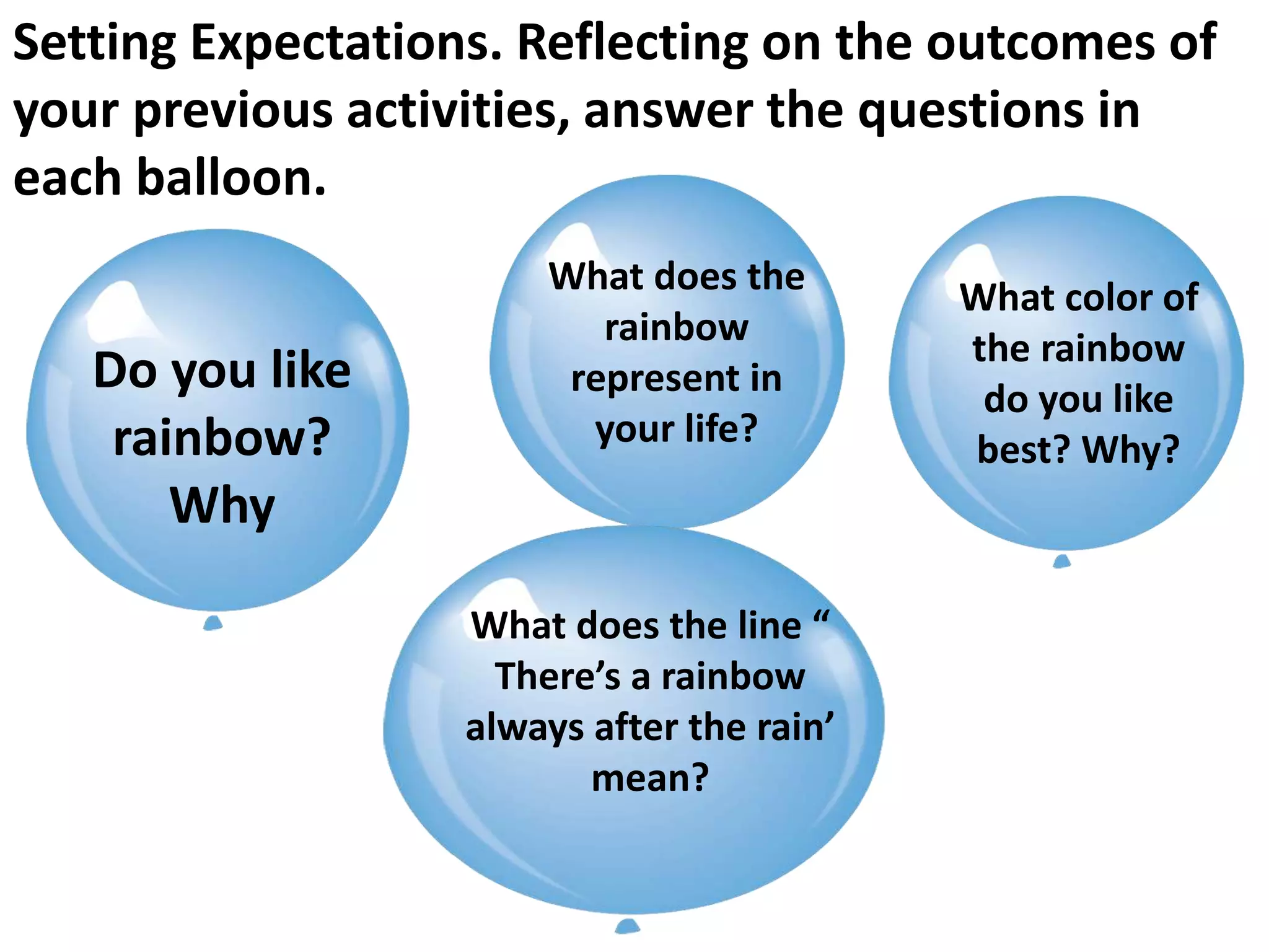 The parable of the rainbow colors by juan m. flavier | PPTX