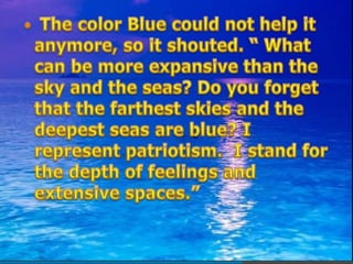 The parable of the rainbow colors by juan m. flavier | PPTX