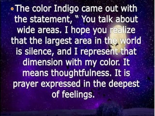 The parable of the rainbow colors by juan m. flavier | PPTX