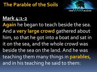 The parable of the soils mark 4 - 1-20 - feb 24, 2013 | PDF