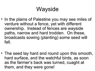 The parable of the sower and soils pt.2 | PPT | Christianity | Religion ...