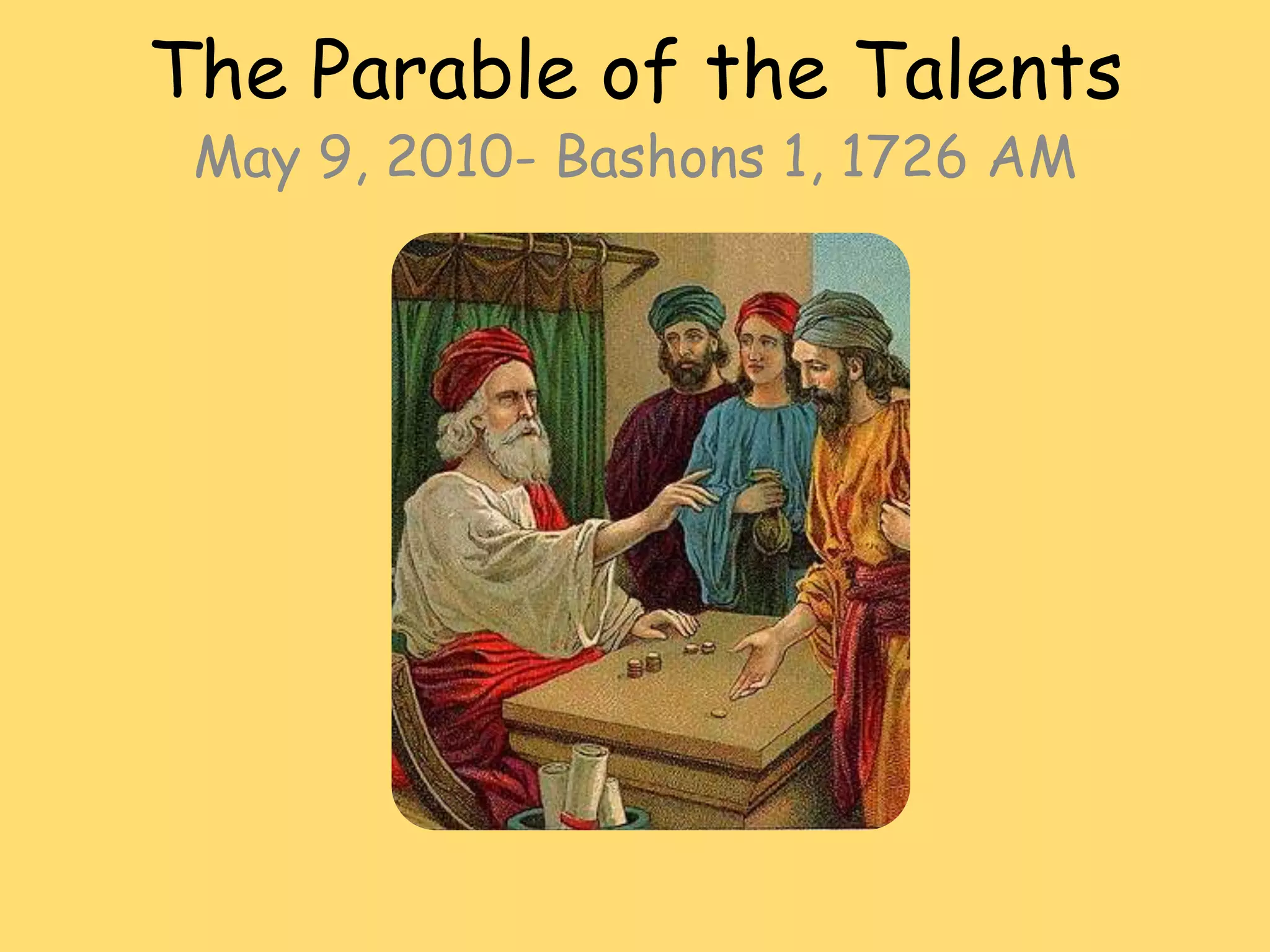 The parable of the talents | PPTX