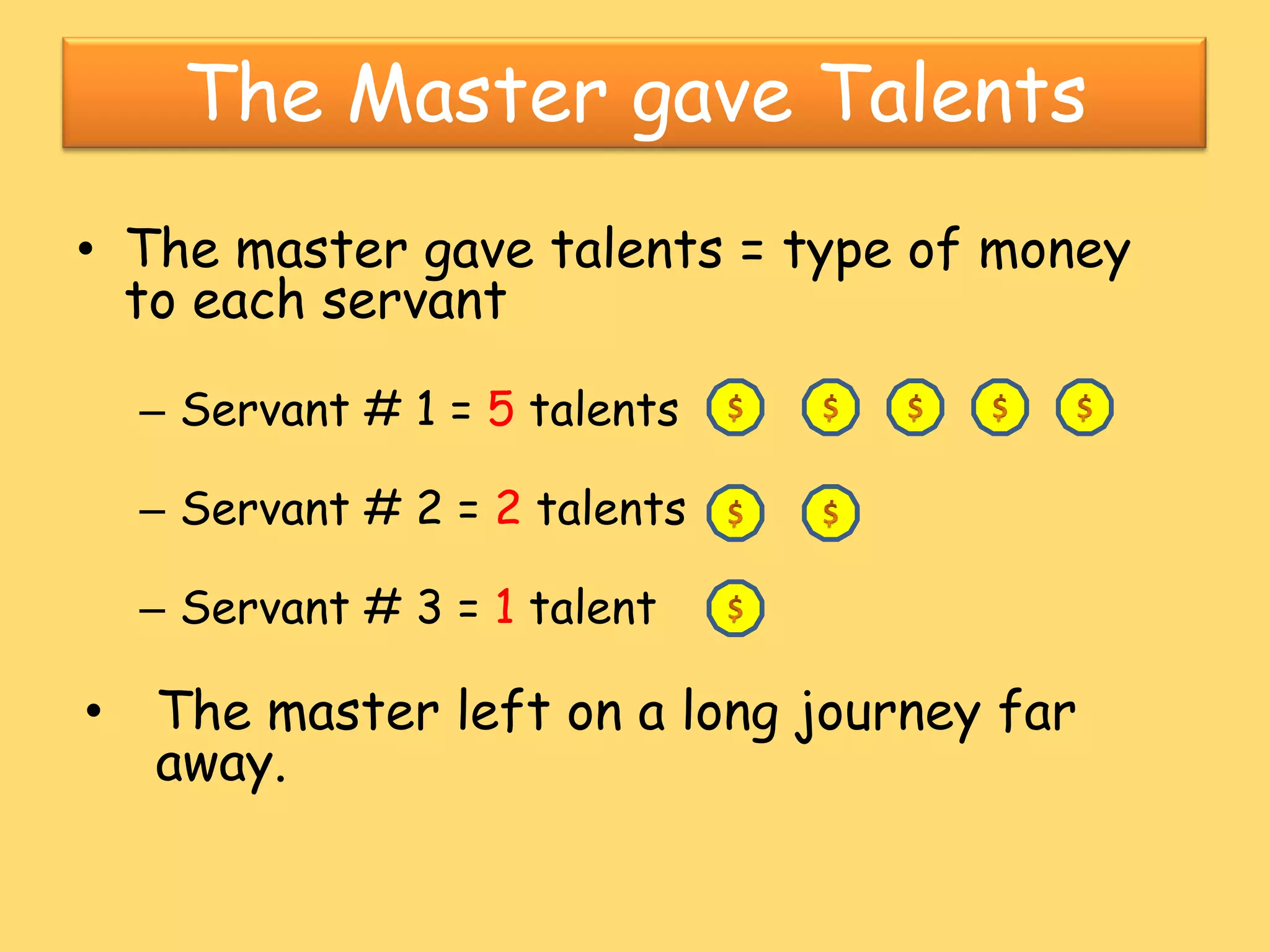 The parable of the talents | PPTX