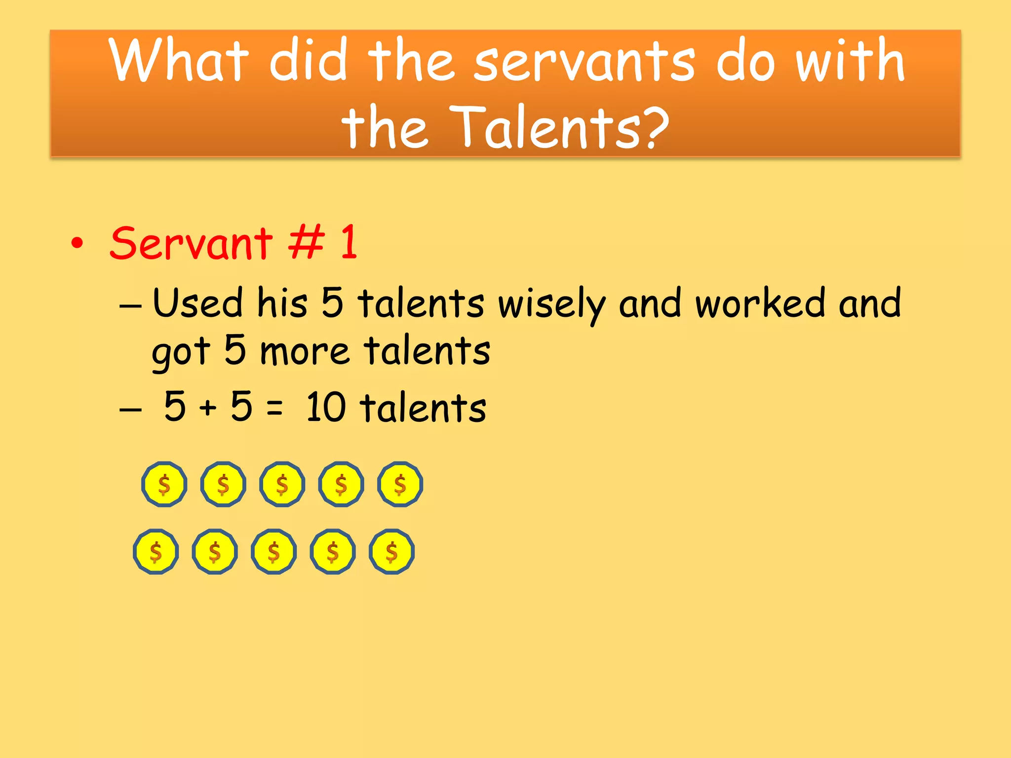 The parable of the talents | PPTX