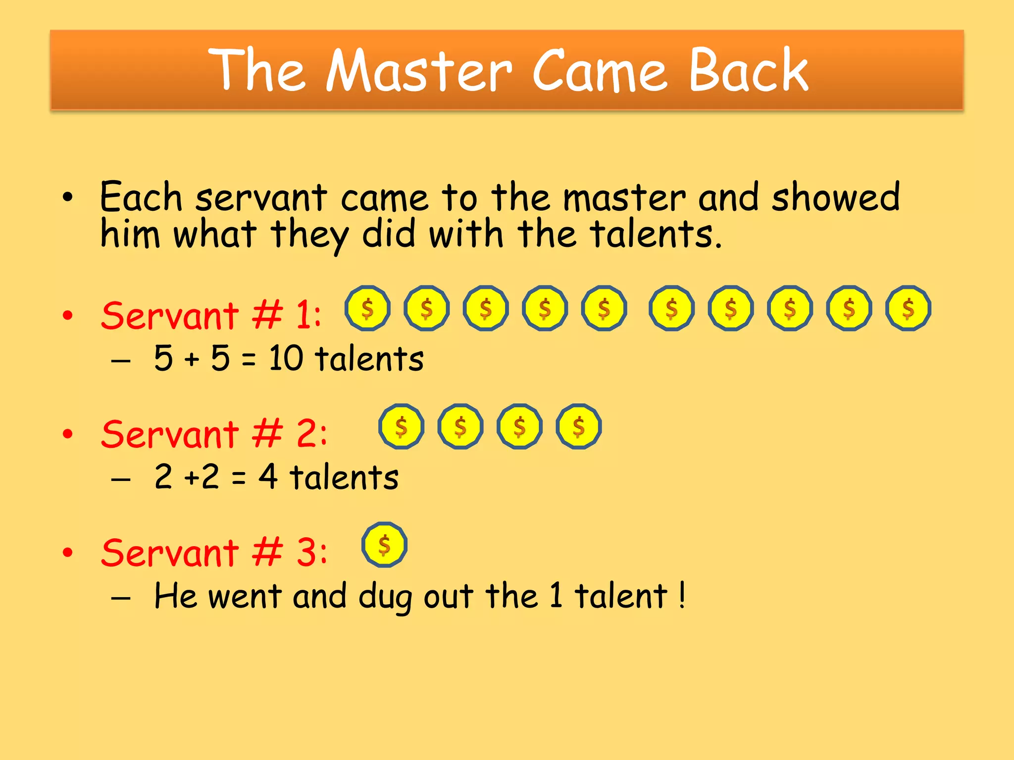 The parable of the talents | PPTX