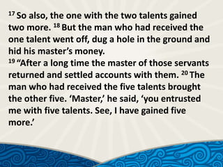 The Parable of the Talents | PPTX