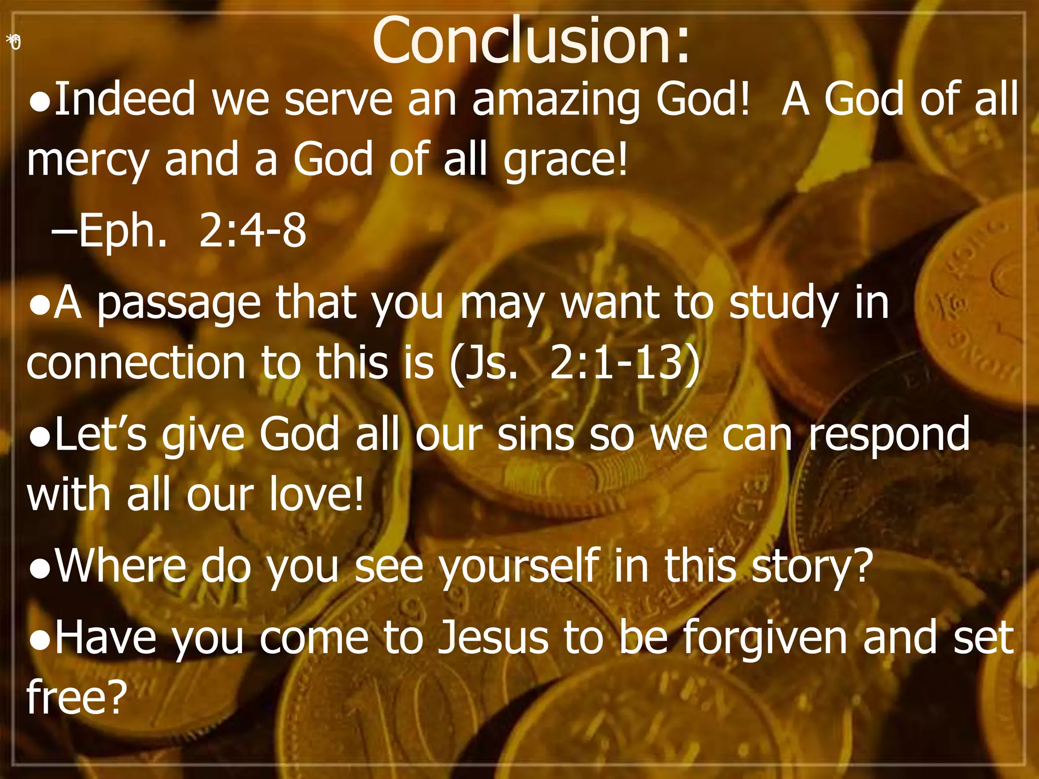 The Parable of the Two Debtors! | PPTX