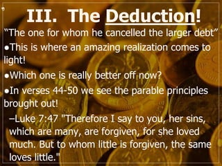 The Parable of the Two Debtors! | PPTX